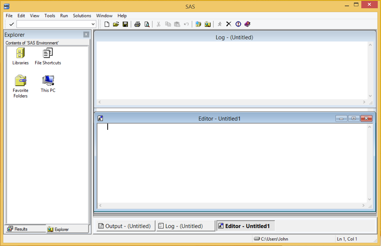 Running a SAS Program | biostatisticsjdreeve
