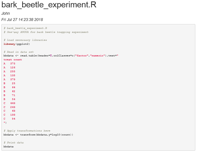 Running an R Program | biostatisticsjdreeve